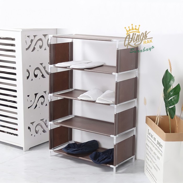 Jual Rak Sepatu Tempat Sandal 5 Susun Tempat Sepatu Sandal Susun 5 Rak ...