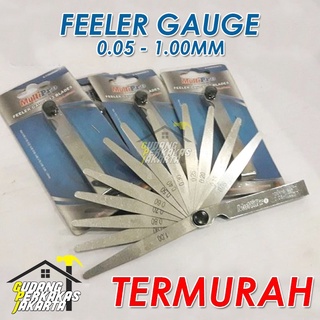 Jual Multipro Feeler Gauge 13 Blades 0.05-1.00mm / Fuller Gage Alat ...