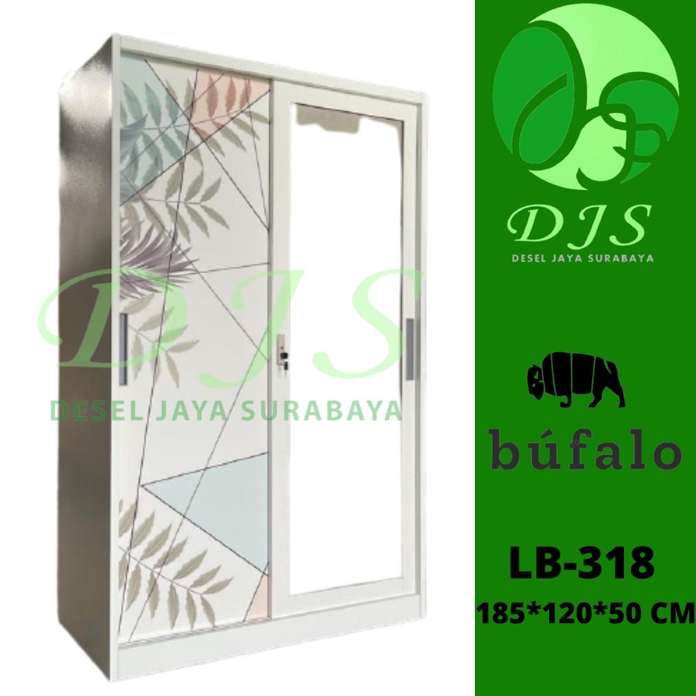 Jual LEMARI BAJU BESI SLIDING LB-318 - LEMARI SLIDING BAJU - LEMARI PAKAIAN LEBAR 120 CM - JUMBO ...