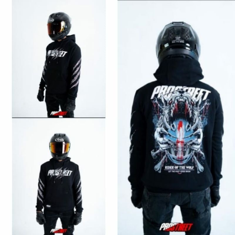 Jual Jaket Hoodie Prostreet Rider Of The Wolf Sunmori Rider | Shopee ...