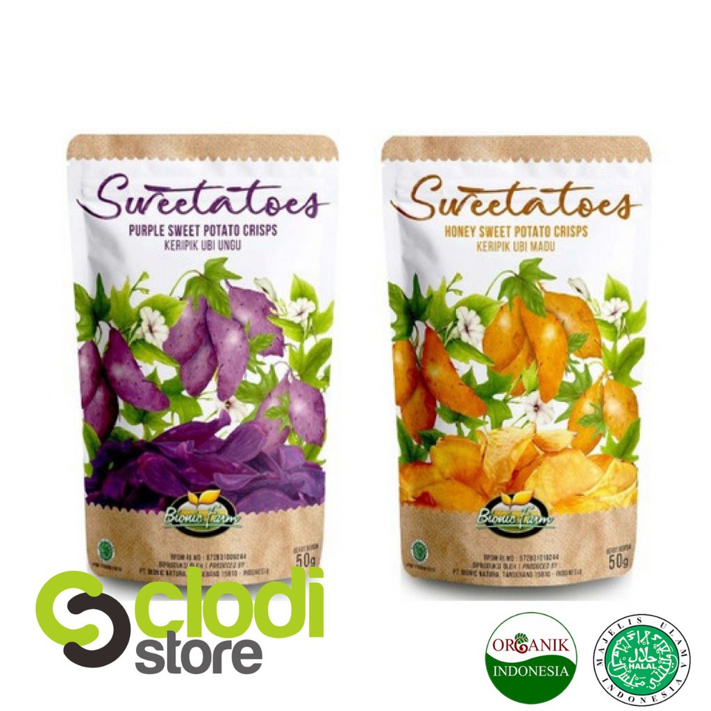Jual Bionic Farm Sweetatoes Keripik Ubi Organic 50gr / Bionic Farm ...