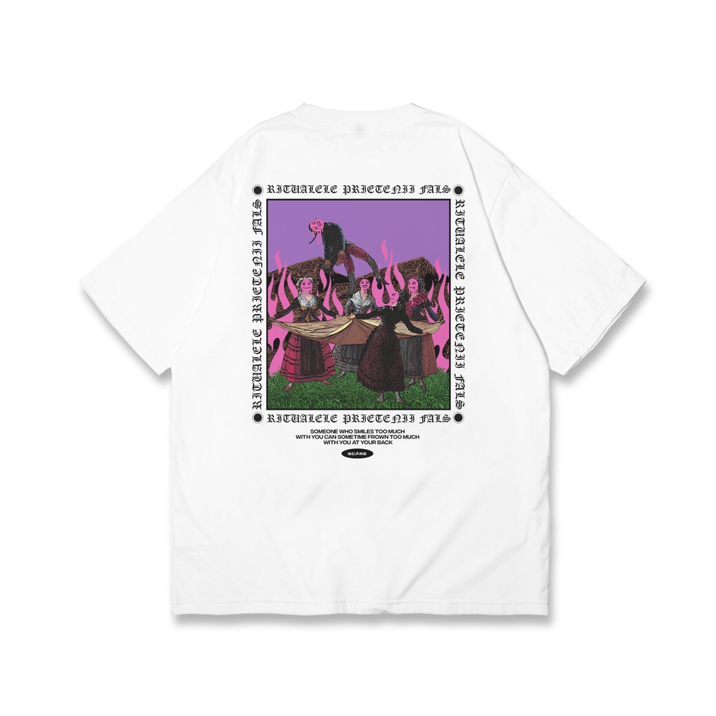Jual SCARS - RITUALS - White Short Sleeve Oversize T-shirt Indonesia ...