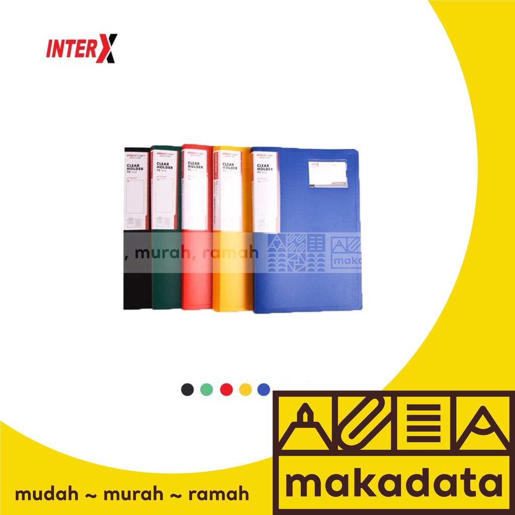 Jual DOKUMEN KEEPER / CLEAR HOLDER INTERX F4 ISI 40 POKET (1 PCS) MURAH ...