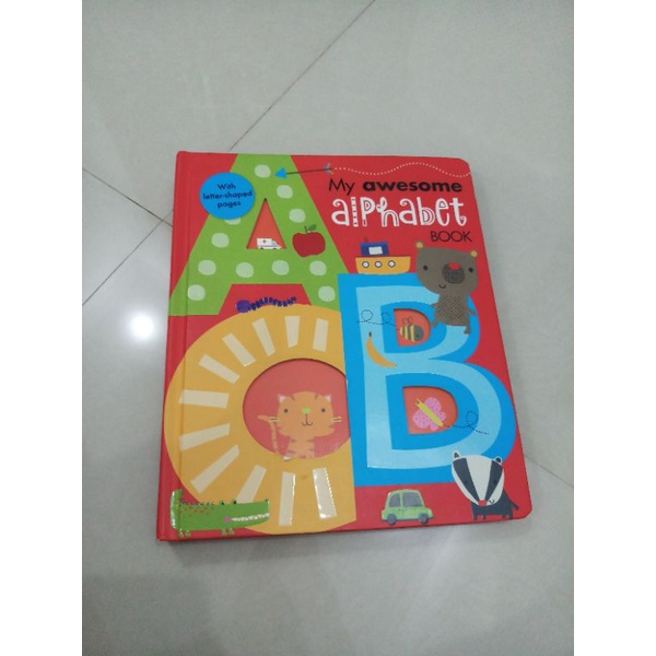 Jual My Awesome ALPHABET Board Book (with shaped pages) | Shopee Indonesia