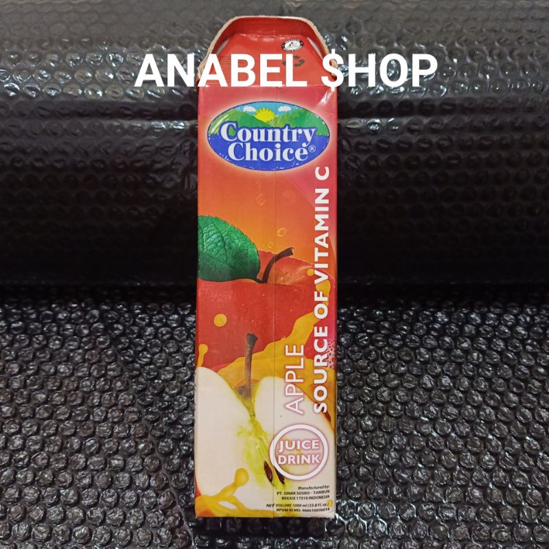 Country Choice Apple Juice Drink Minuman Jus Apel 1 Liter | Shopee ...