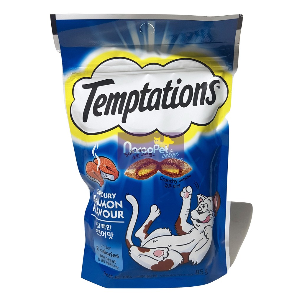 Jual AVC - Snack Kucing Temptations Savoury Salmon Flavour 85g ...