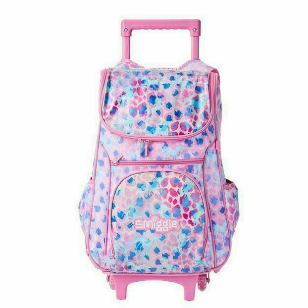 Jual Smiggle Bag Mirage Light Access Trolley Backpack - Pink | Shopee ...