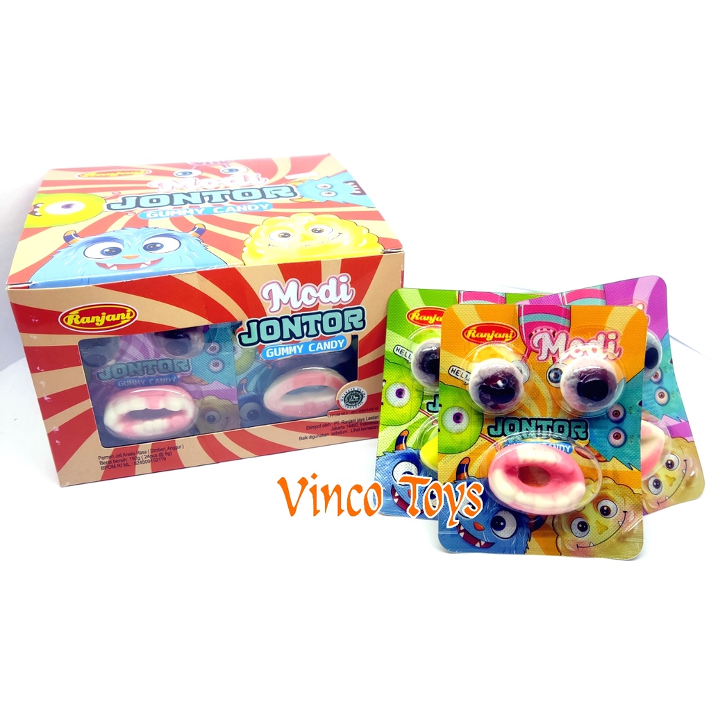Jual Modi Jontor Gummy Candy ISI 24 pcs permen viral permen kenyal ...