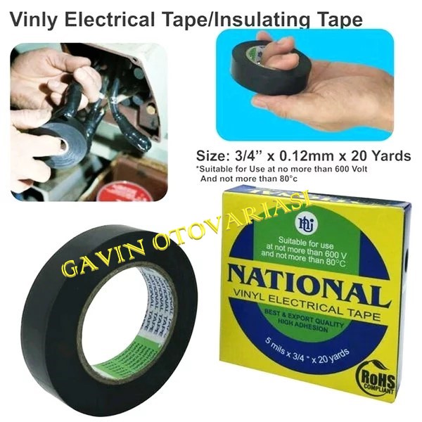 Jual ISOLASI LISTRIK SOLASI KABEL LISTRIK NATIONAL - BLACK | Shopee ...