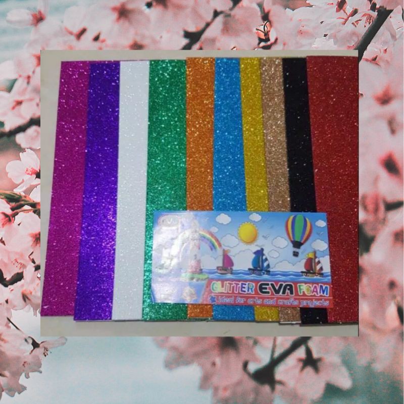 Jual foam art busa lembaran glitter | Shopee Indonesia