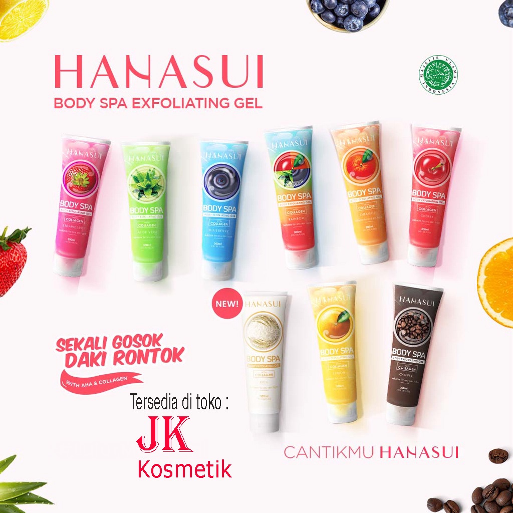 Jual Hanasui Body Spa Exfoliating Gel 300 ml - Body Scrub Indonesia ...