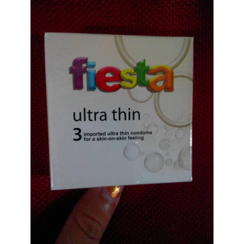 Jual EKSKLUSIF FIESTA ULTRA THIN ISI 3 KONTRASEPSI PRIA KONDOM ...