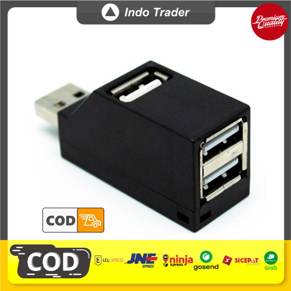 Jual USB Hub Mini 3 Port Colokan Banyak Kecepatan Transfer Data Tinggi ...
