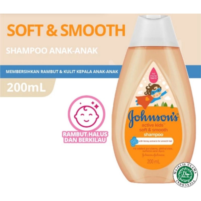 Jual JOHNSON'S Active Kids Soft & Smooth Shampoo - Shampo Anak-anak ...