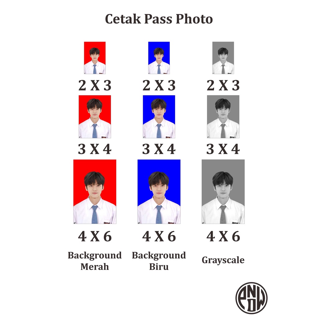 Jual Cetak Pas Foto Ukuran 2x3 / 3x4 / 4x6 | Shopee Indonesia