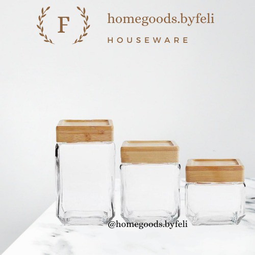 Jual TOPLES KACA | KOTAK | TUTUP KAYU | FX 73-3 | SMALL - 780ML ...