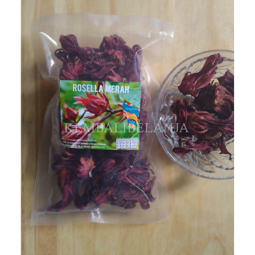 Jual Teh Rosella Merah/ Rosela Merah Kering 100 Gram Indonesia|Shopee ...