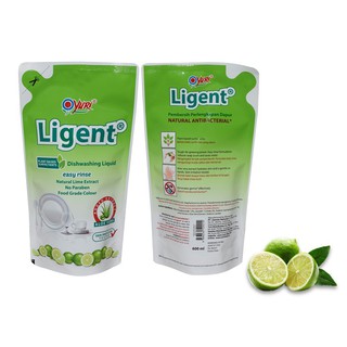 Jual Yuri Ligent Sabun Pencuci Piring Lime Pouch 600 mL | Shopee Indonesia