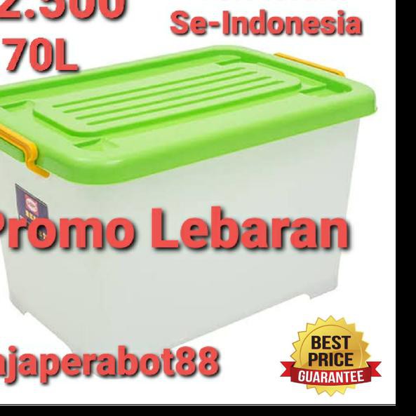 Jual container box shinpo real cb 70 Liter sip 143 - Hijau | Shopee ...