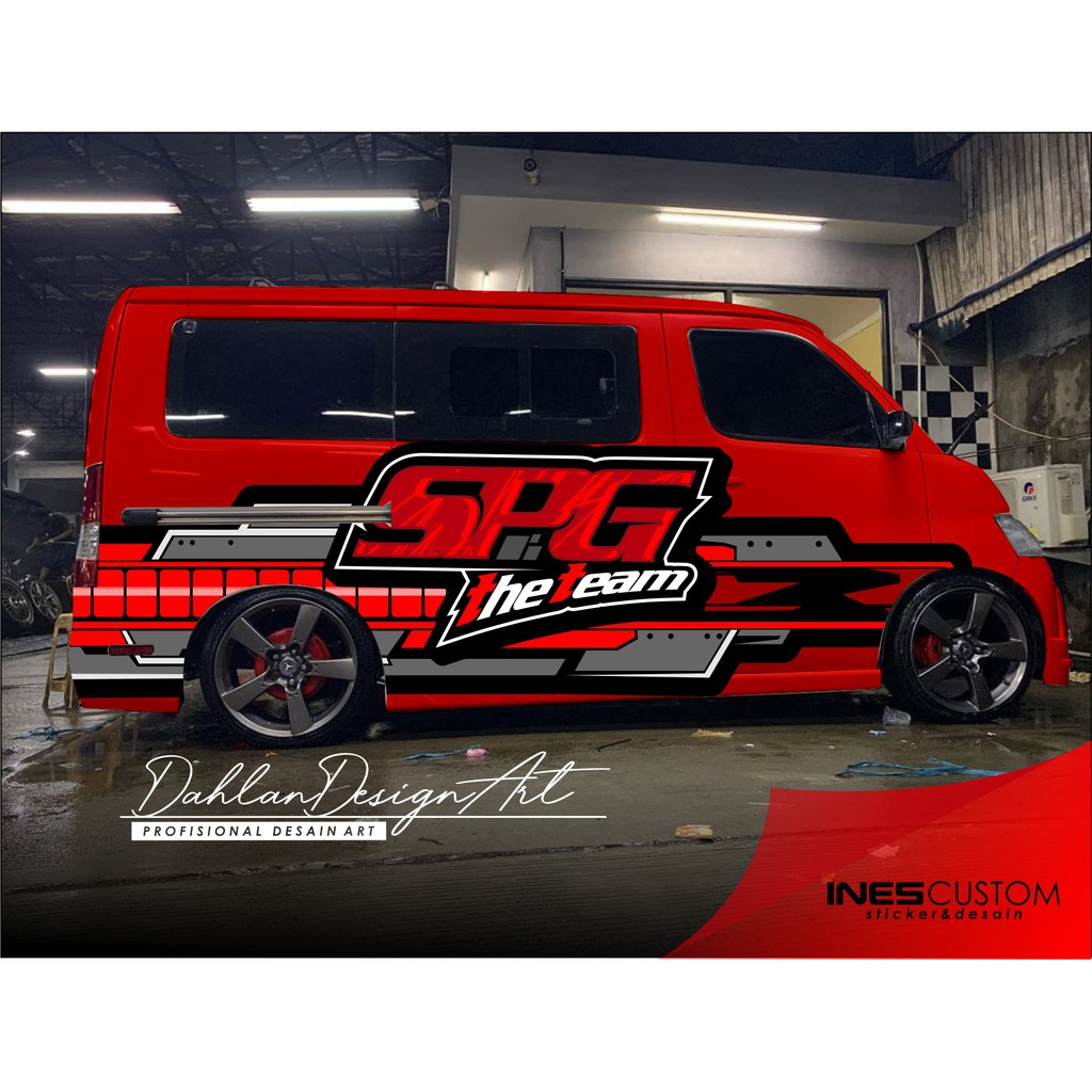 Jual stiker print decal grandmax blindvan custom free desain | Shopee ...