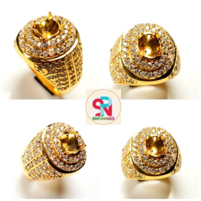 Jual Ring / Emban Micro Setting Alpaka Super Full Zirconnya Perak ...