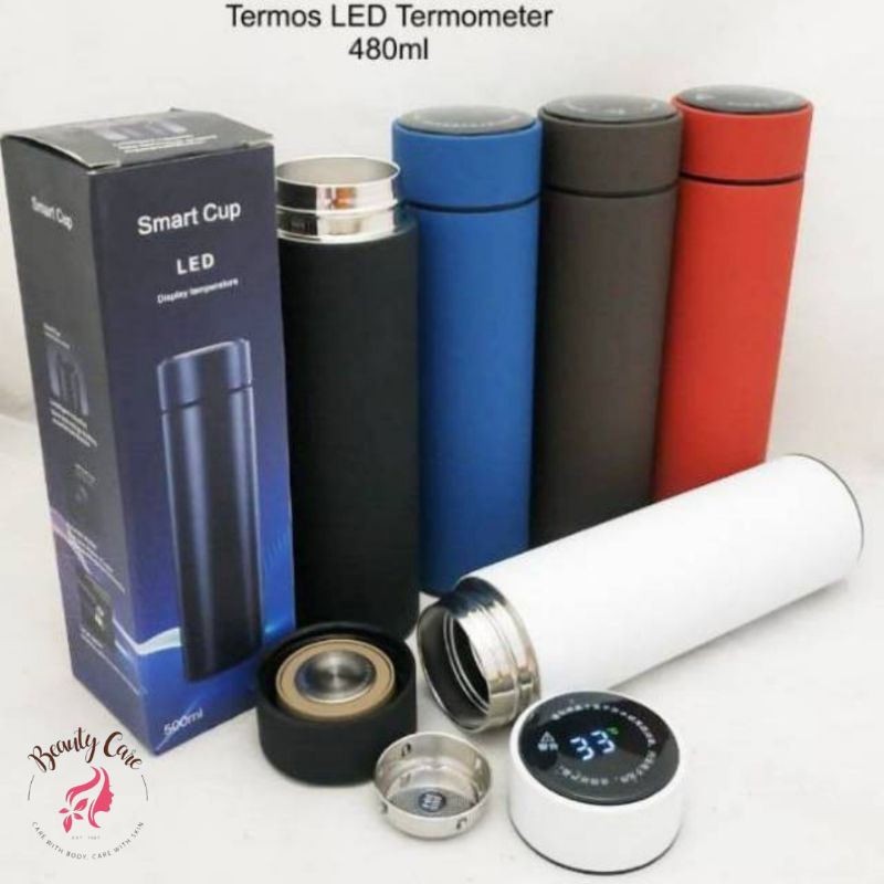 Jual Termos Led Stainless Travel & COLD 800ML digital/ TERMOS PURE ...