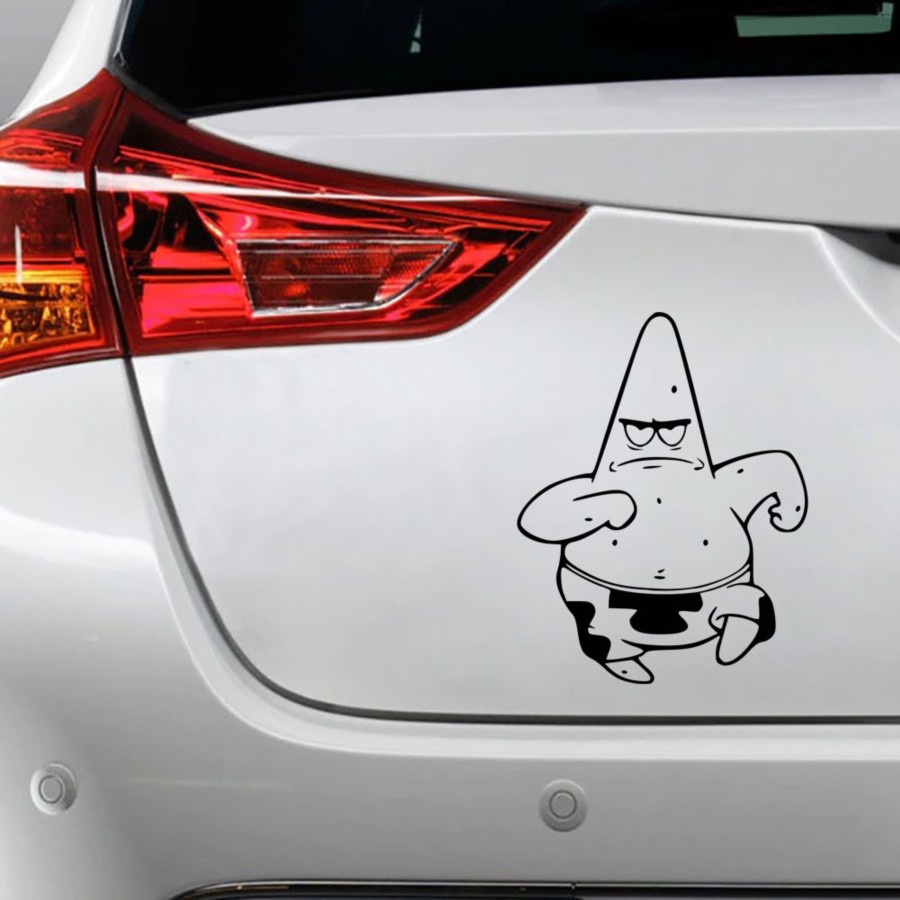 Jual CUTTING STICKER MOBIL PATRICK STIKER PETRIK SPONGEBOB LUCU STIKER ...