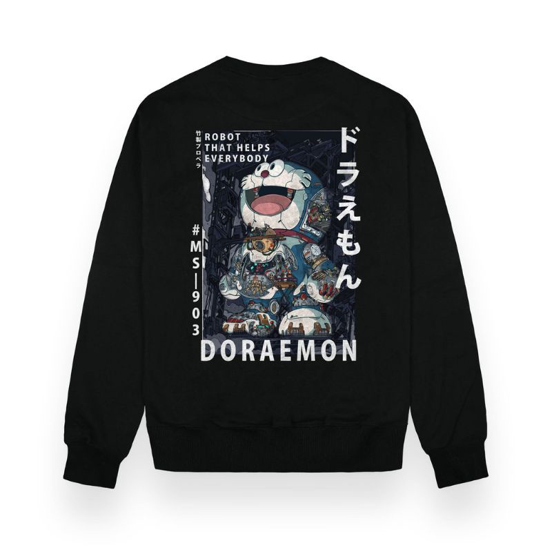 Jual Sweater Gambar Doraemon Tulisan Jepang | Shopee Indonesia