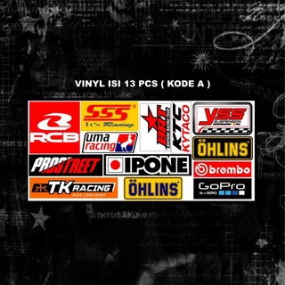 Jual STICKER RACING VINYL / HOLOGRAM STIKER PACK / STIKER SPONSOR ...