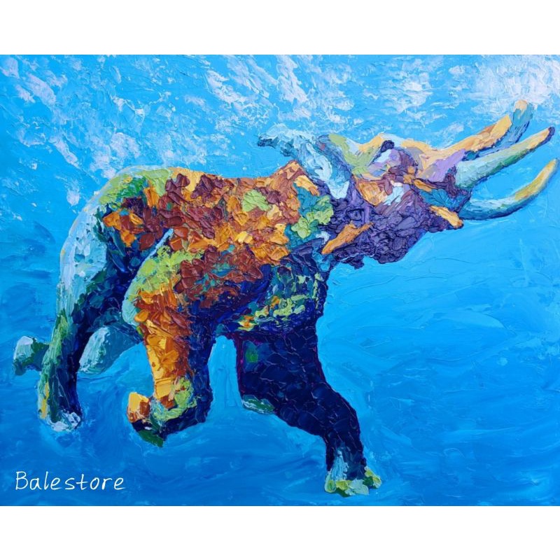 Jual BINATANG GAJAH LUKISAN ABSTRAK GAJAH PALET TEKTURE MODERN | Shopee ...