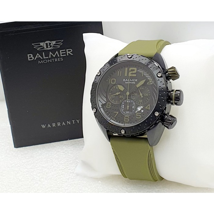 Jual BALMER 8810-Jam Tangan Pria Chrono Sillicone-Original-Saphire ...