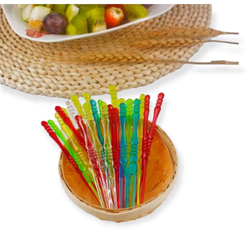 Jual Garpu Kue Garpu Buah Transparan isi 20pcs | Shopee Indonesia