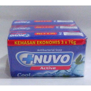 Jual Nuvo Sabun Batang Active Cool 76 gr x 3 pcs | Shopee Indonesia