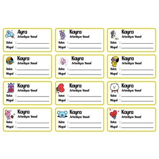 Jual STIKER LABEL NAMA MATA PELAJARAN (MAPEL) | Shopee Indonesia