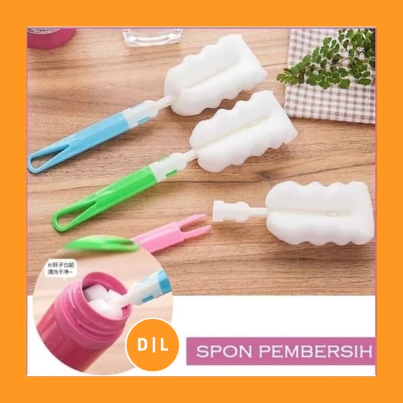 Jual sponge cuci botol bayi / bottle cleanser sponge / sponge botol ...