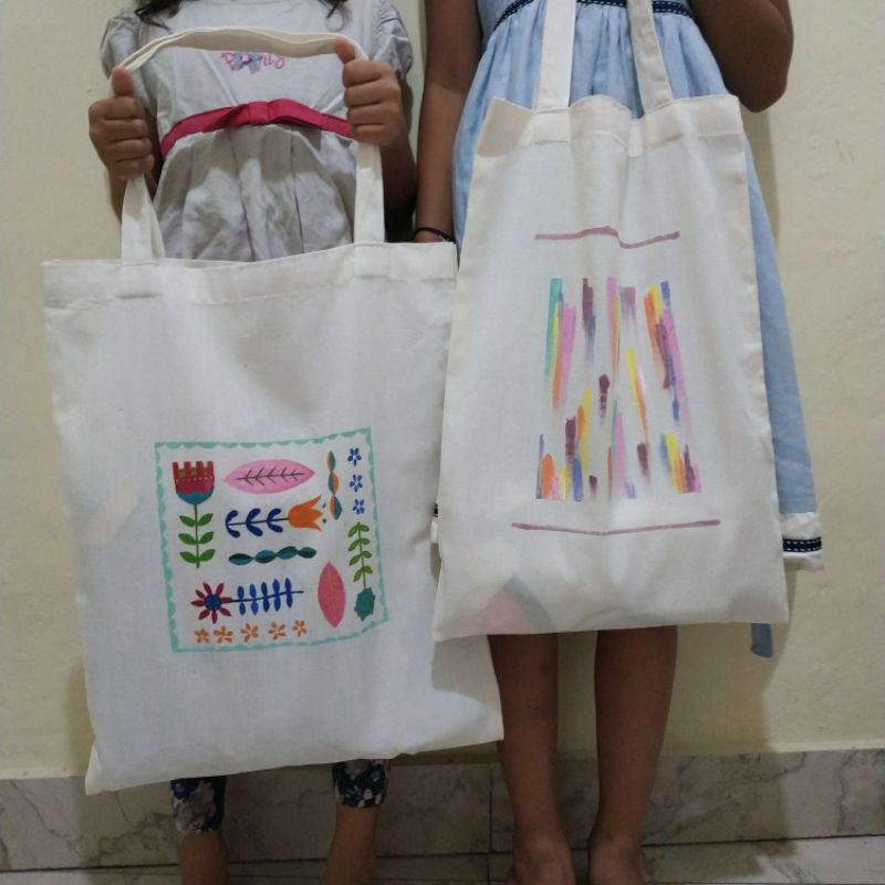 Jual TAS LUKIS / TOTE BAG FREE (pembelian min. 100rb) Indonesia|Shopee ...