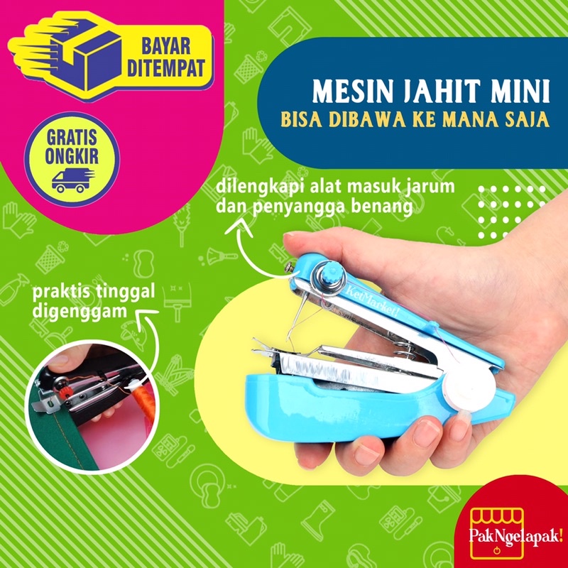 Jual PORTABLE SEWING MACHINE - Mesin Jahit Kecil Genggam Tangan ...