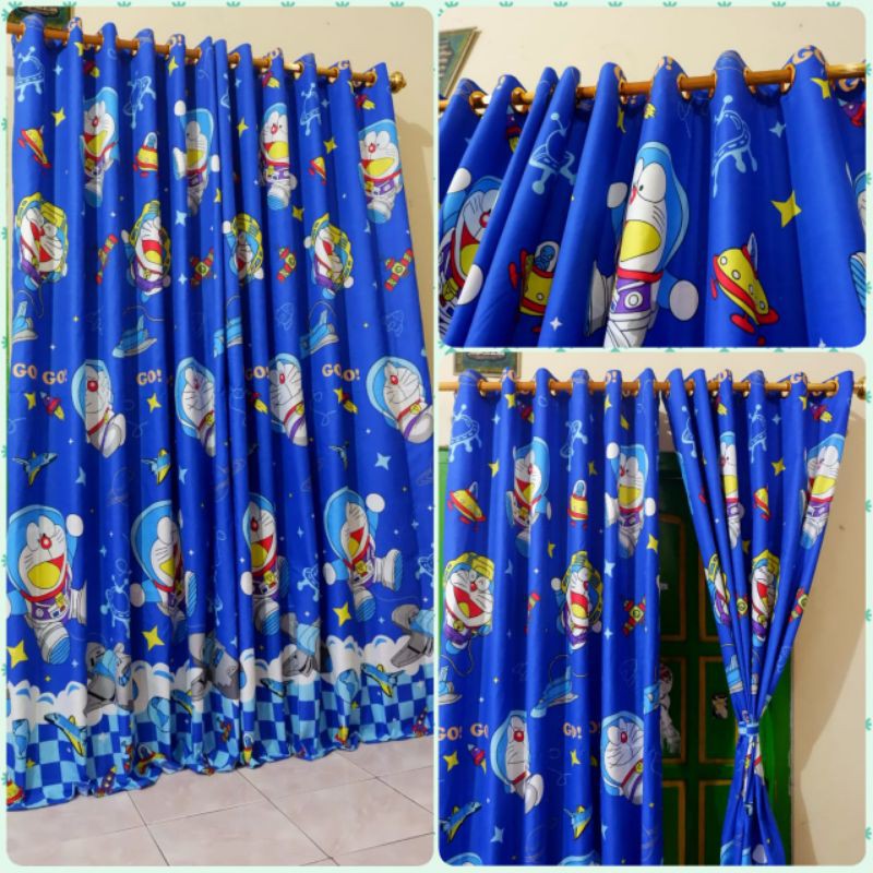 Jual Gorden pintu ring 12 motif doraemon | Shopee Indonesia