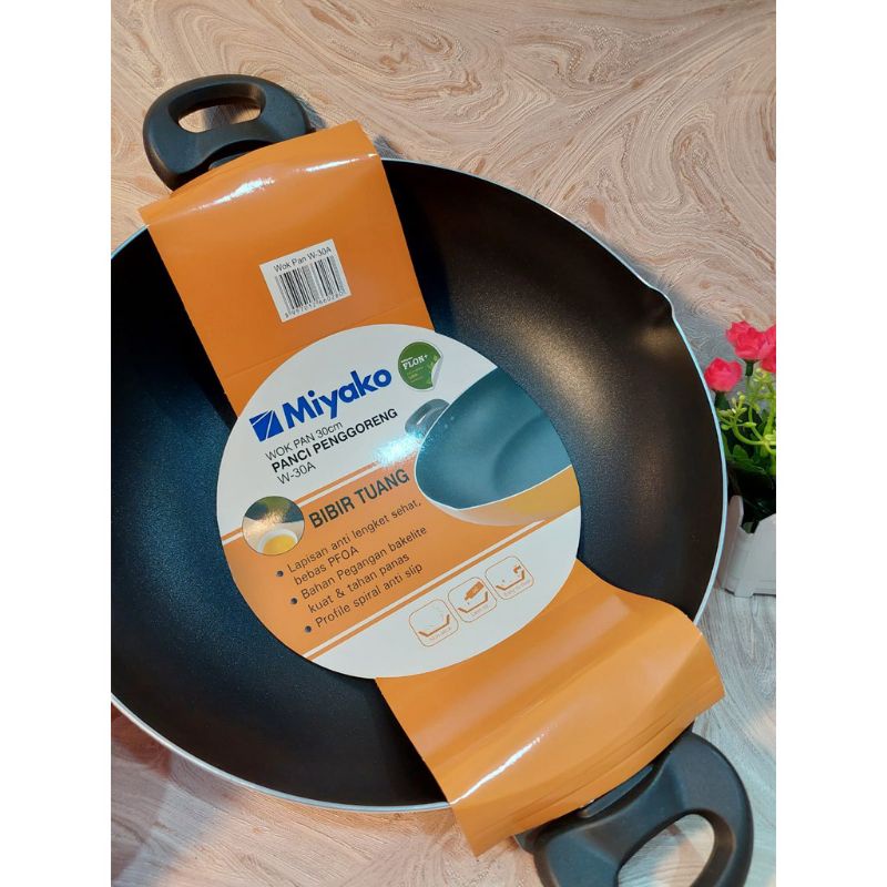 Jual WOK PAN MIYAKO 30/ WAJAN MIYAKO 30CM / W-30A | Shopee Indonesia