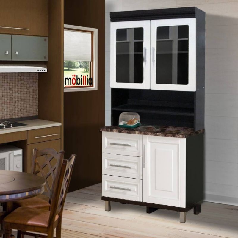 Jual lemari dapur kitchen set minimalis rak dapur | Shopee Indonesia