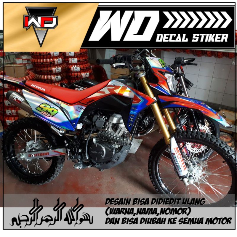 Jual PROMOO!!decal stiker hologram CRF 150 L full custom hologram, sticker hologram ( bebas ...
