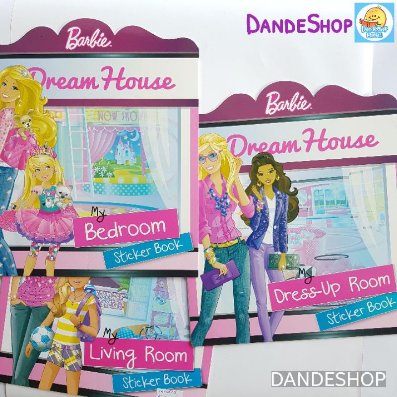 Jual Barbie Dream House Sticker Book - Buku Bongkar Pasang Stiker Rumah ...