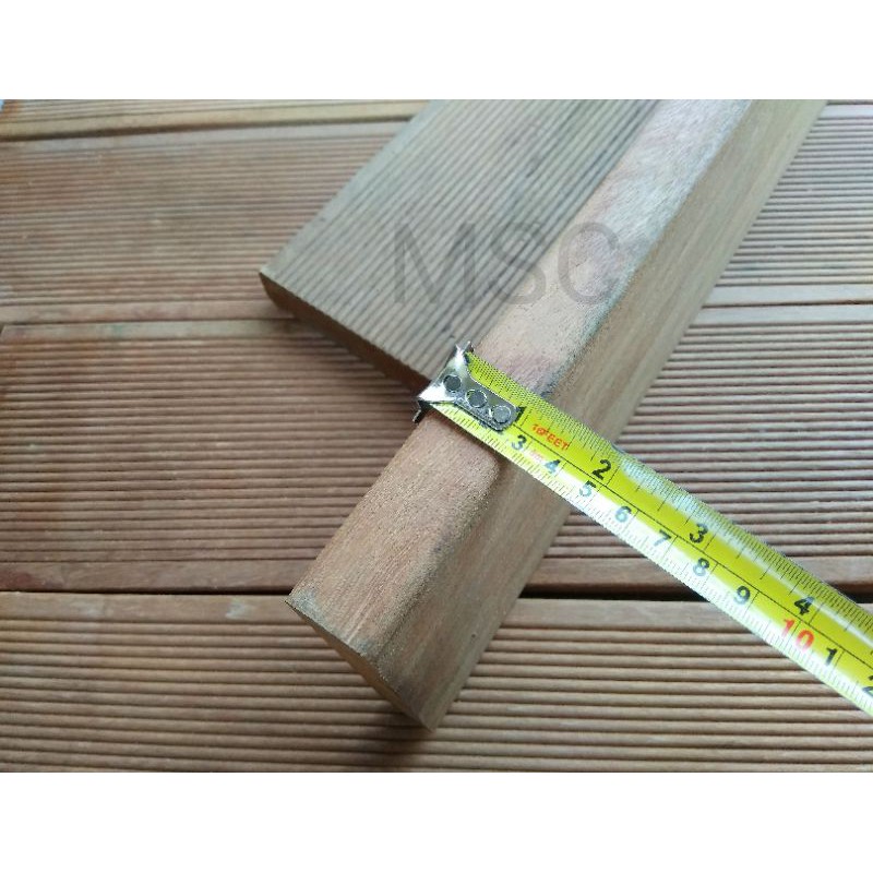 Jual Papan Lantai Kayu Decking Bengkirai Jumbo Ukuran 2,5x14,5x90 cm ...