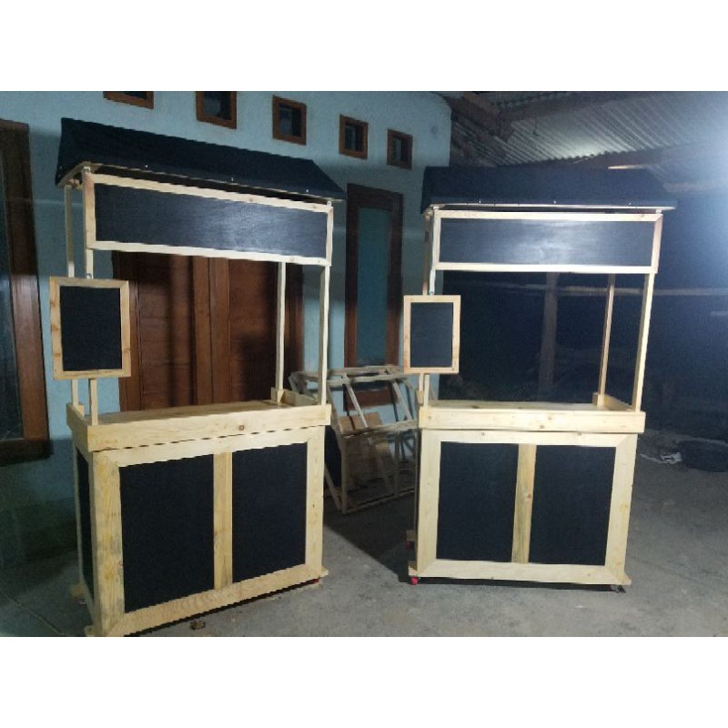 Jual Etalase Booth Kayu Jati Belanda Minimalis Portable Lipat Bisa ...