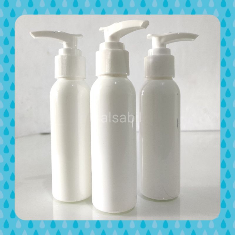 Jual Botol pump 100ml putih susu | Shopee Indonesia
