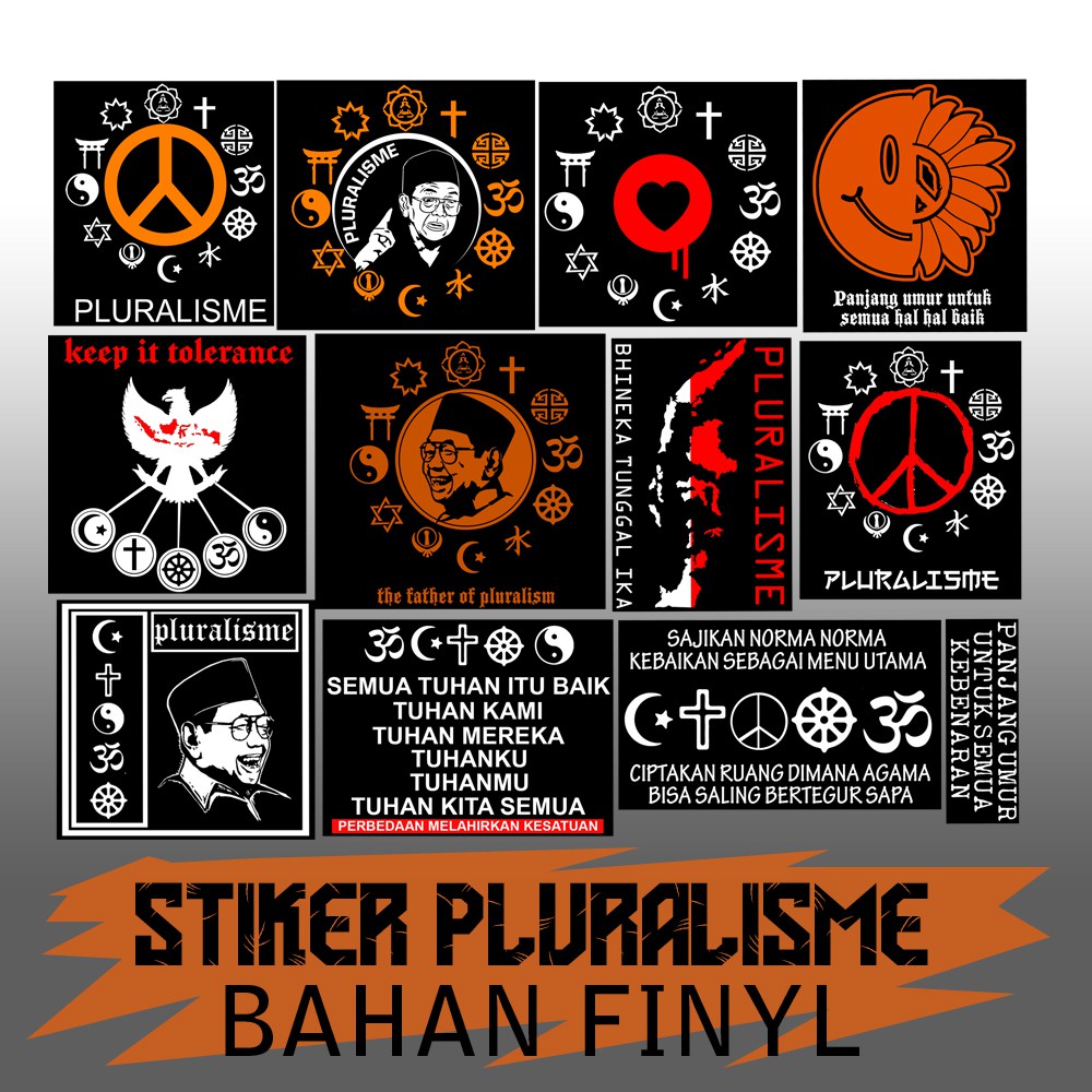 Jual STIKER PLURALISME STIKER GUSDUR | Shopee Indonesia