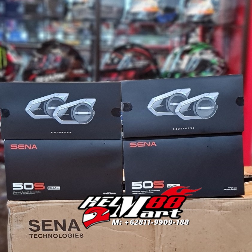 Jual Sena 50S DUAL PACK HARMAN KARDON Bluetooth & Mesh Intercom ...