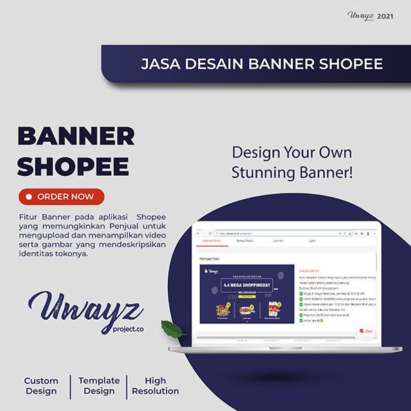Jual JASA DESAIN BANNER TOKO SHOPEE PROFESIONAL UNTUK SELLER Indonesia ...