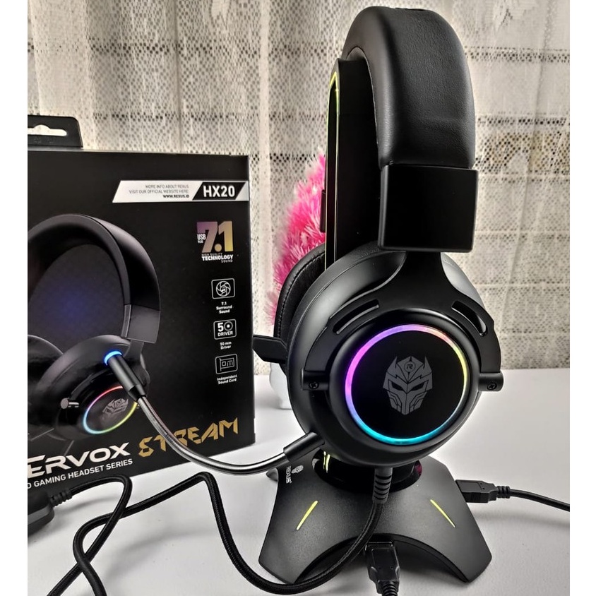 Jual HEADSET GAMING REXUS THUNDERVOX STREAM HX20 RGB | Shopee Indonesia