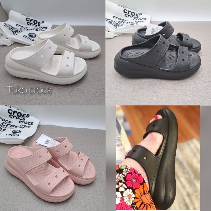 Jual Crocs Bae Slide / Sandal Crocs classic crush sandal / Sandal ...